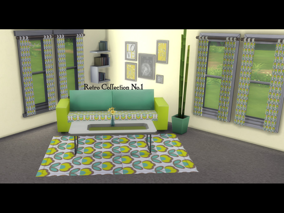 The Sims Resource | Flower Child Retro Couch