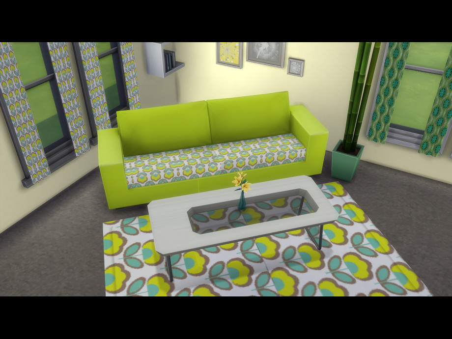 The Sims Resource | Flower Child Retro Couch