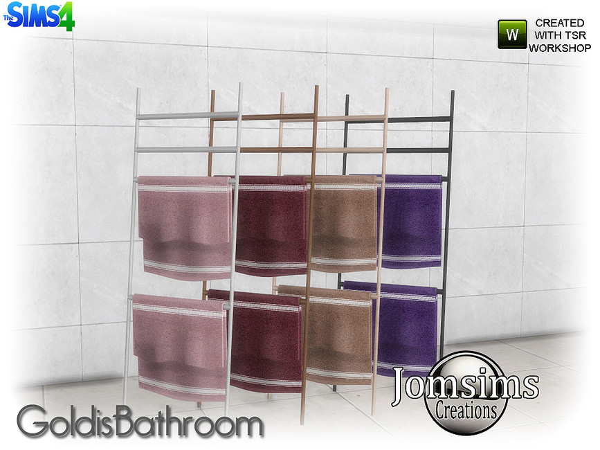 The Sims Resource - goldis misc deco Towel rail