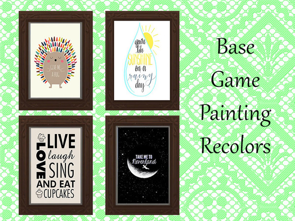 The Sims Resource | Base Game Painting Recolor
