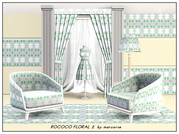 The Sims Resource | Rococco Floral 2_marcorse