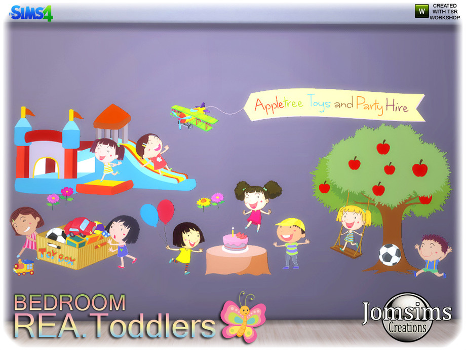 The Sims Resource | rea toddlers wall sticker