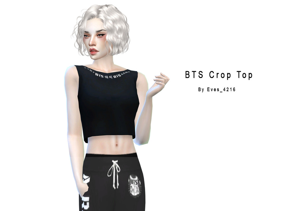 The Sims Resource | K-Pop BTS Crop Top (Perfect Patio Needed)