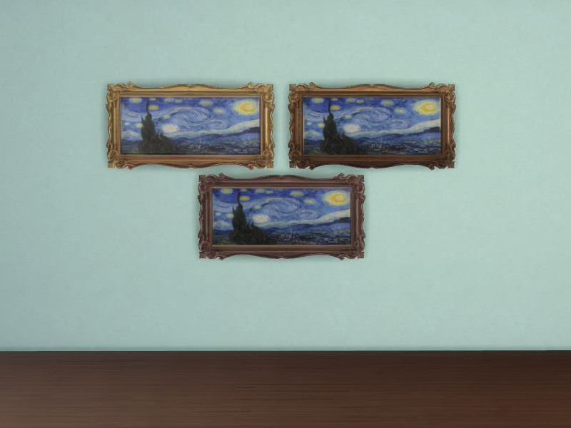 The Sims Resource | The Starry Night Van Gogh Painting