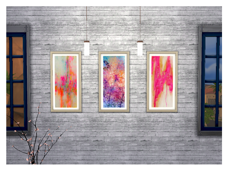 The Sims Resource | Stylish Modern Paintings 01