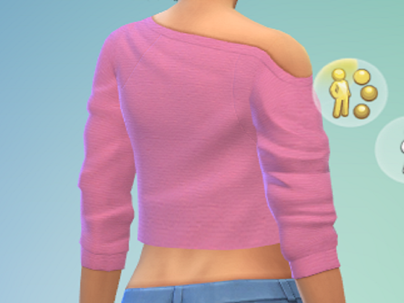 The Sims Resource | Pink Flirty Girl Top - Parenthood needed