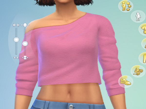 The Sims Resource | Pink Flirty Girl Top - Parenthood needed