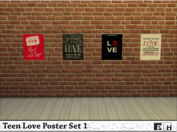 The Sims Resource | Teen Love Posters 1