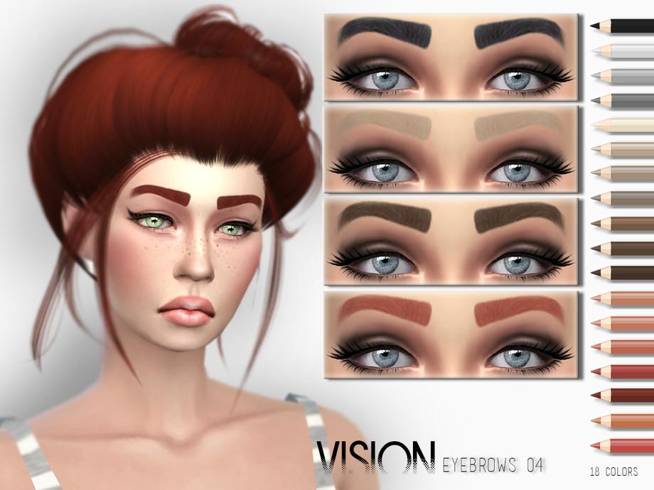 The Sims Resource | Vision Eyebrows V04