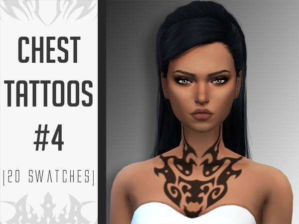 The Sims Resource | Chest Tattoos #4