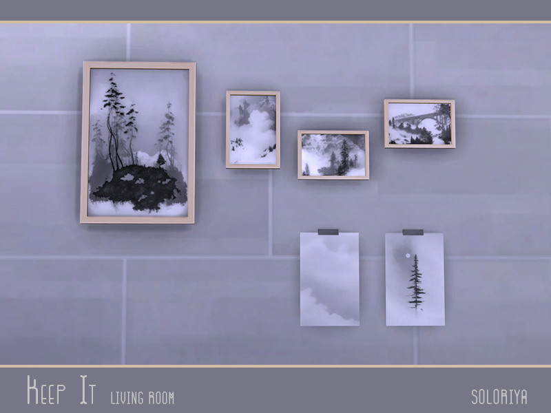 The Sims Resource | Keep It Living Room Wall Paintings