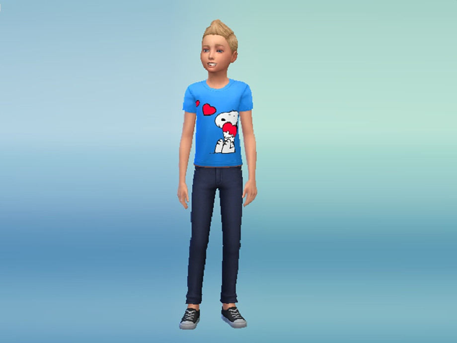 The Sims Resource | Snoopy T-shirts children