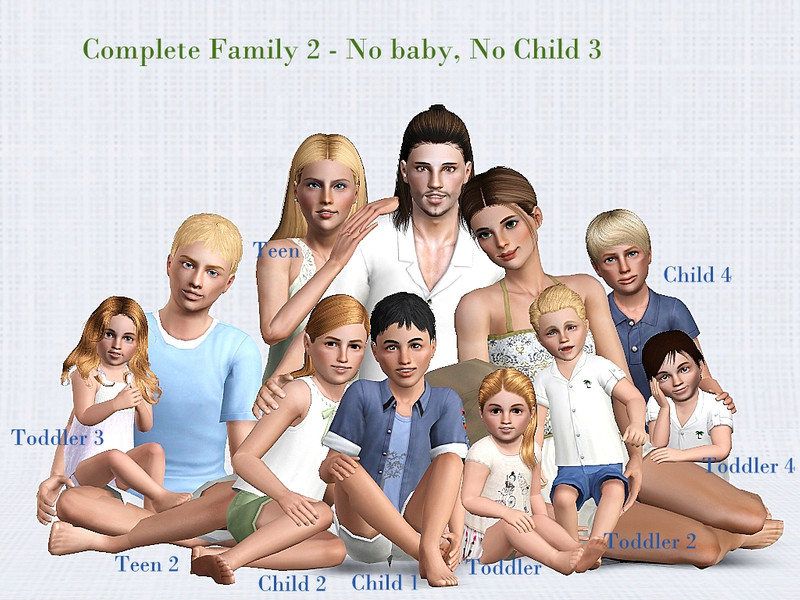 Sims 2 Large Family