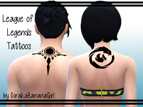 The Sims Resource | League of Legends Tattoos [M/F]