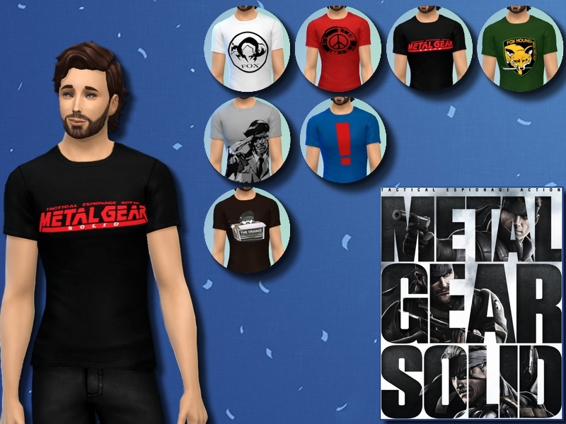 The Sims Resource | Metal Gear Solid T-shirt.
