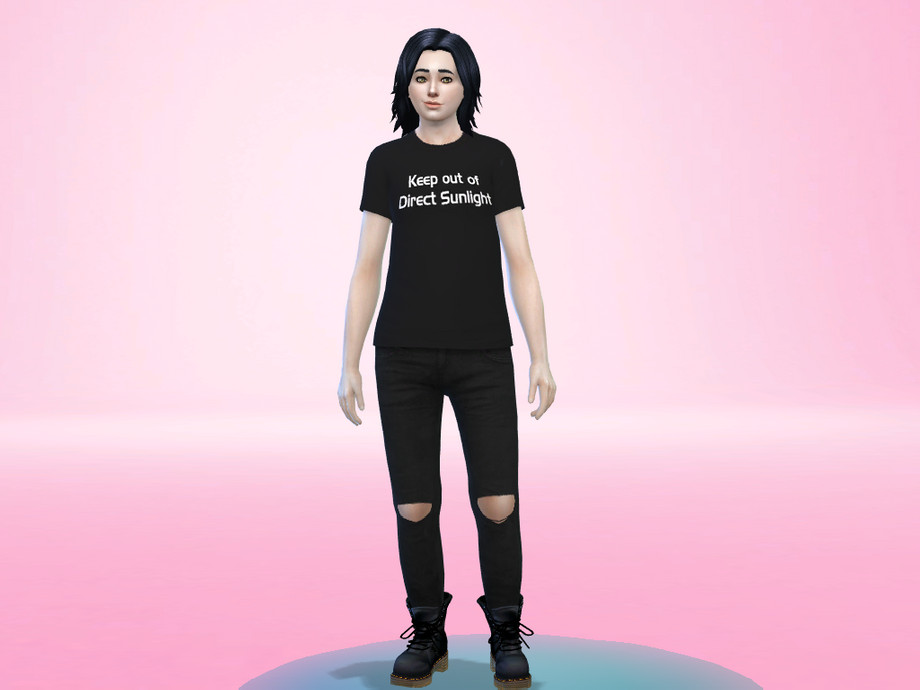 The Sims Resource | Keep out of direct sunlight shirt