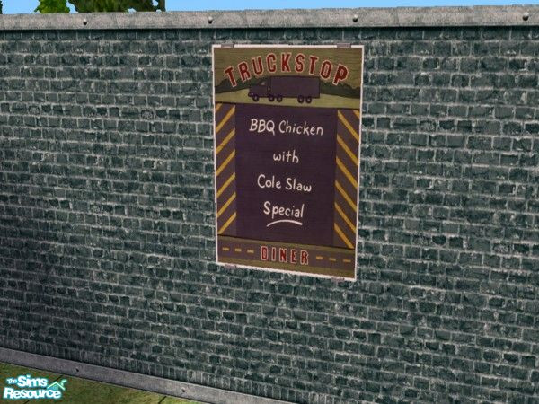 The Sims Resource - Diner Posters - Truckstop