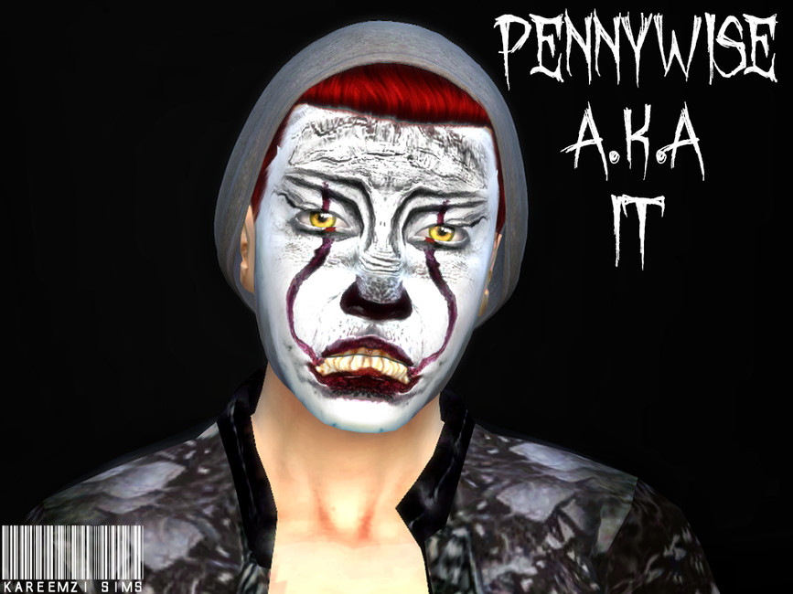 The Sims Resource - Scary Clowns SFX Makeup