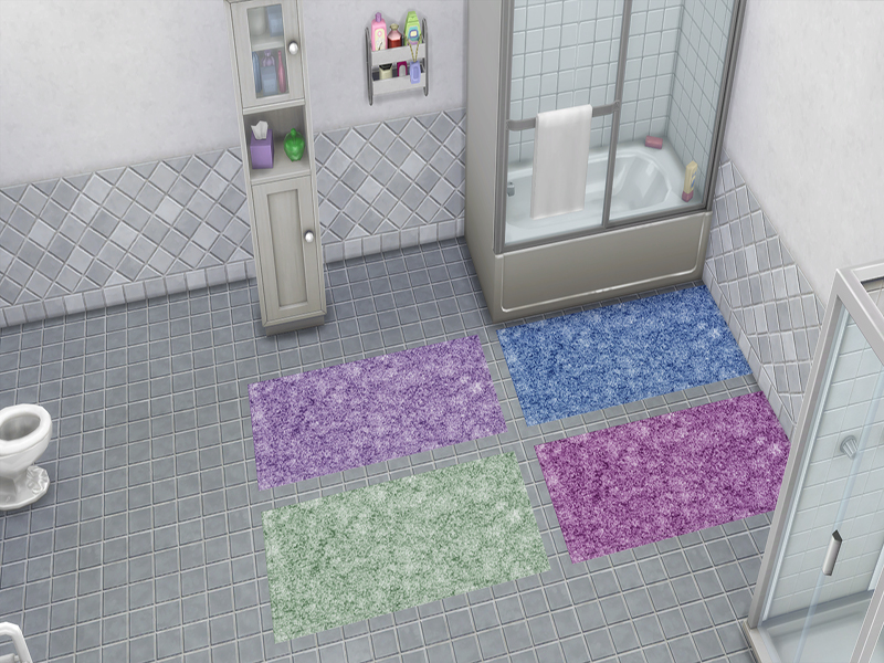 The Sims Resource | Medium Bath Rug Set 2