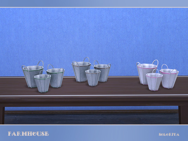 The Sims Resource | Farmhouse Buckets
