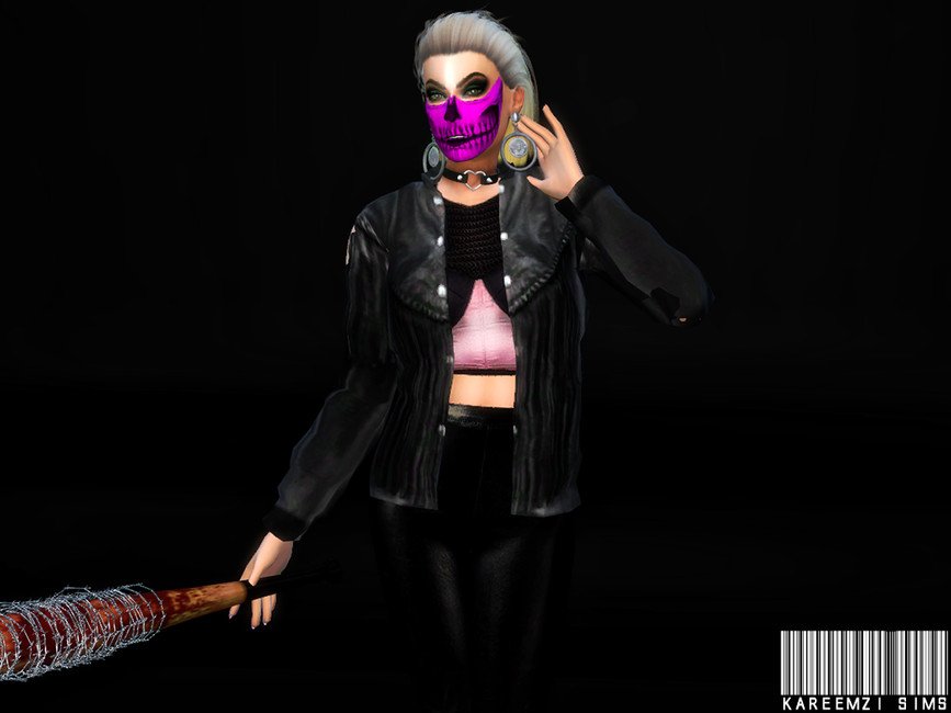 The Sims Resource - Neon Skull SFX Makeup