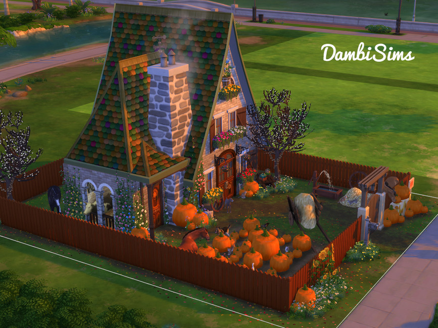 The Sims Resource - Pumpkin Cottage Farm