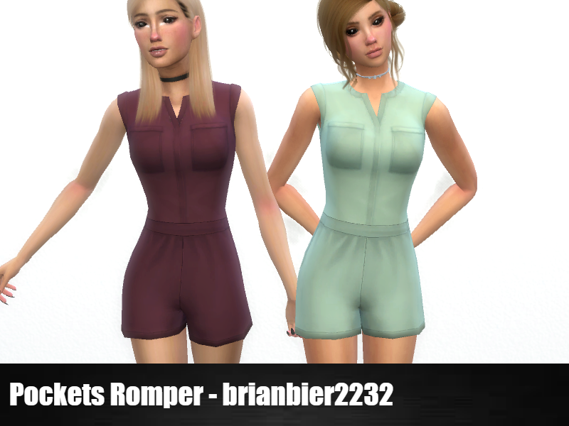 The Sims Resource | Pockets Romper