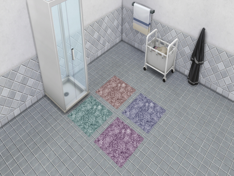 The Sims Resource | Small Bath Rug Set 3