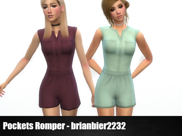The Sims Resource | Pockets Romper