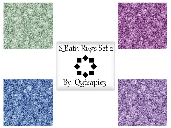 The Sims Resource | Small Bath Rug Set 2