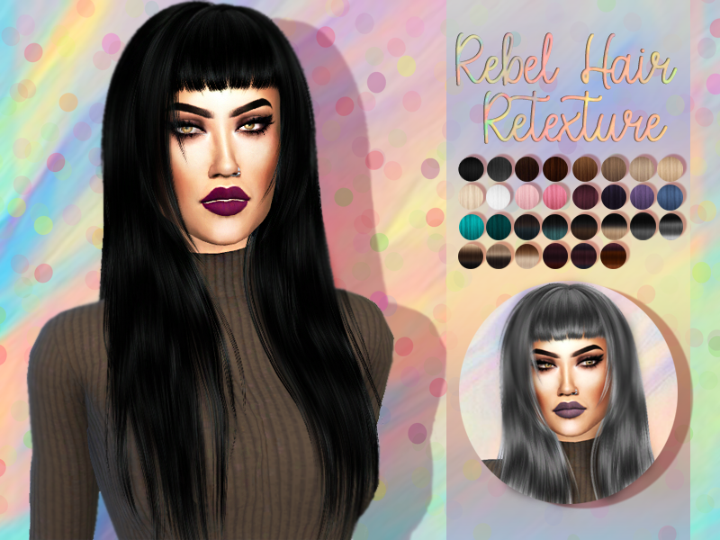 The Sims Resource | Rebel Hair Retexture - Mesh Needed