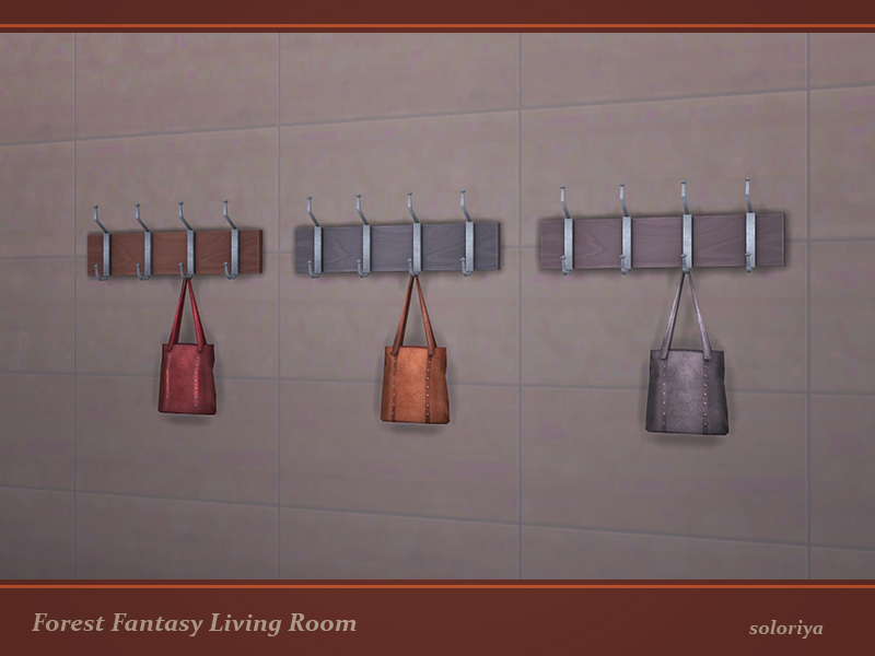 The Sims Resource | Forest Fantasy Living Room Wall Coat Rack