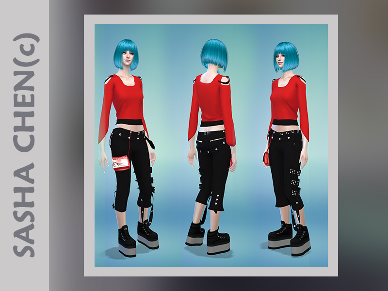 The Sims Resource | SCmod cybergoth uniform