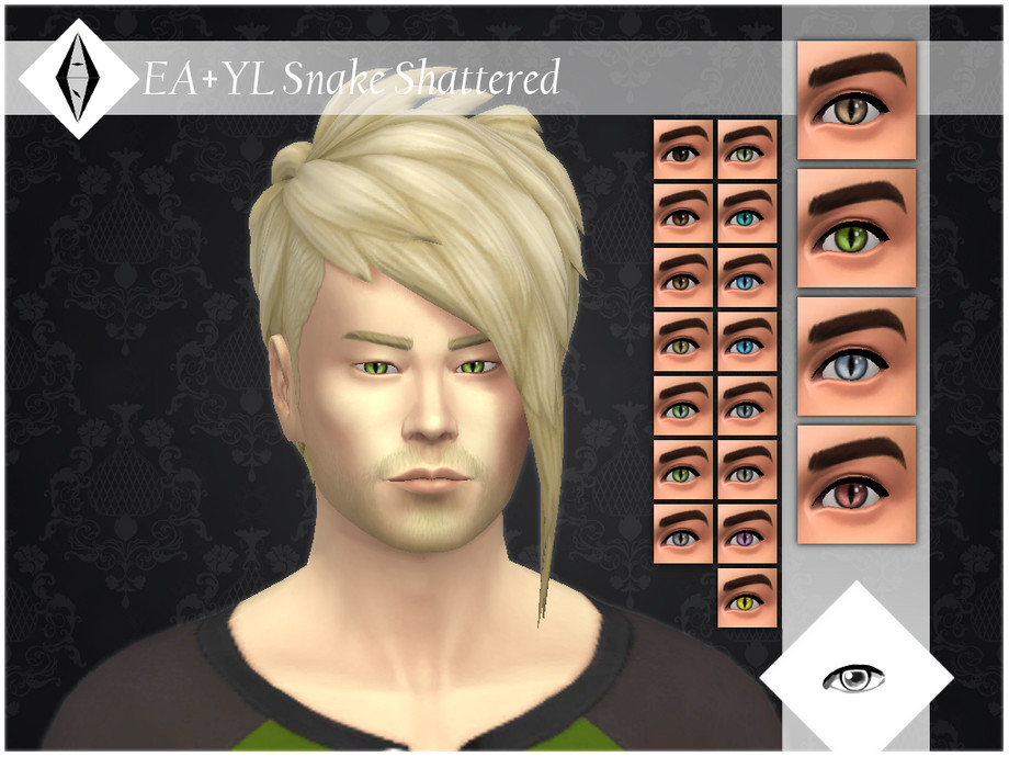The Sims Resource | EA+YL Snake Shattered Eyes