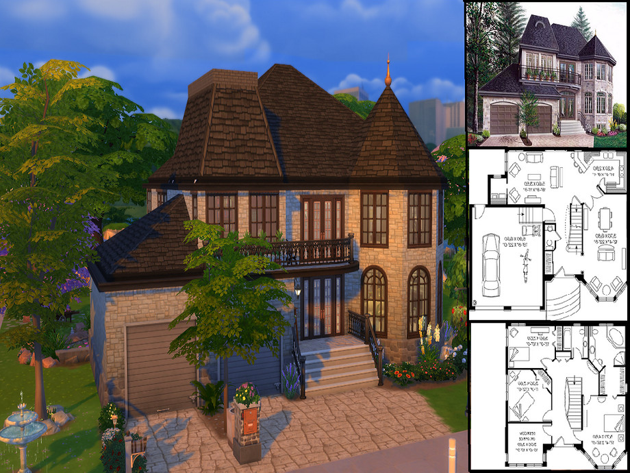 The Sims Resource | Manor Style Cottage
