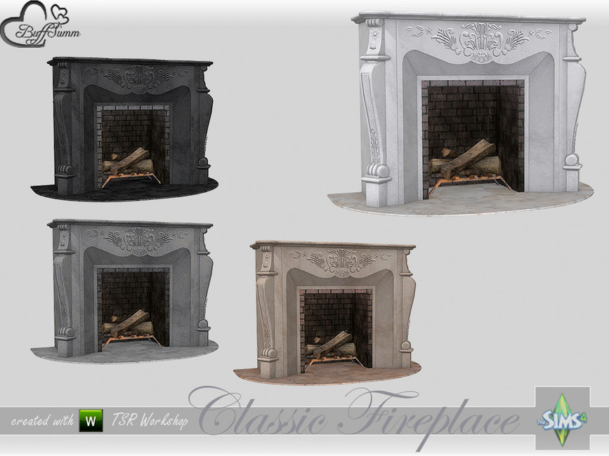 The Sims Resource - Classic Fireplace - Stone only Recolor
