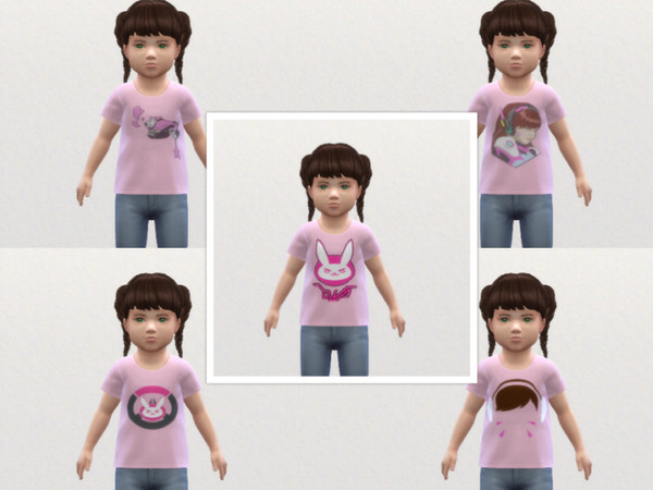 The Sims Resource | DVA Overwatch Toddler Shirt