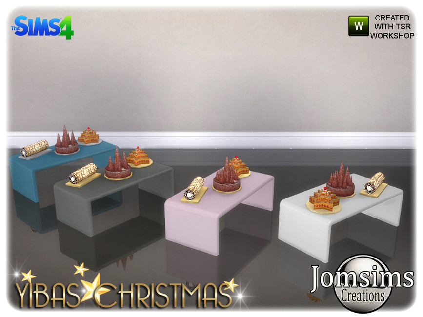 The Sims Resource - yibas chritsmas deco small buffet