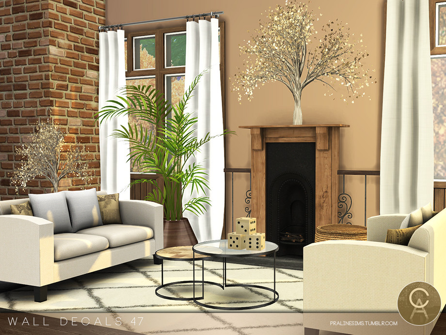 The Sims Resource | Wall Decals 47