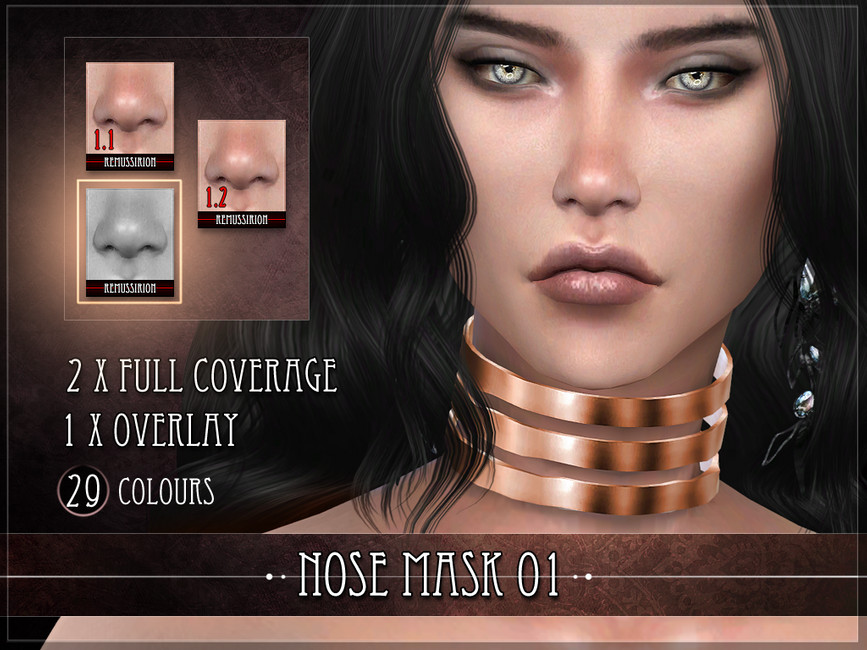 The Sims Resource - Nose mask 01 Overlay Version