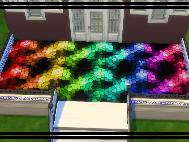 The Sims Resource | Colorful Hexa Floor Pattern