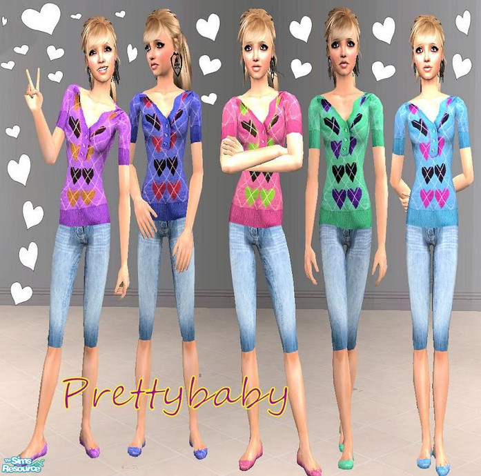 The Sims Resource - Preppy Teen set