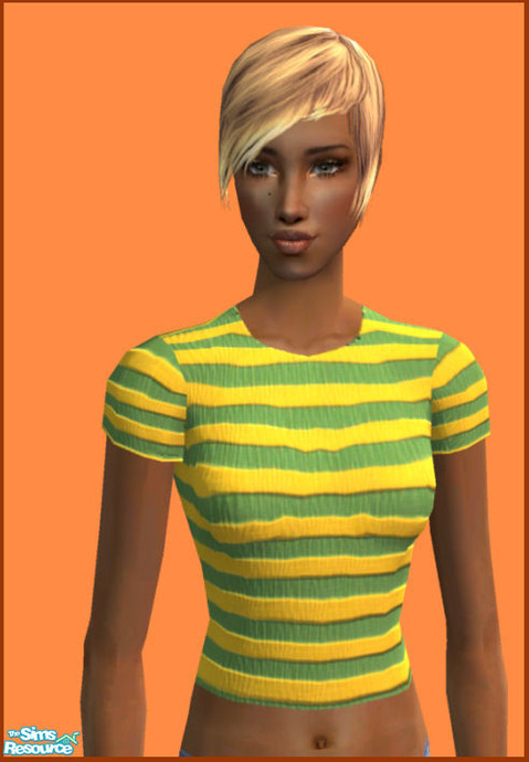 The Sims Resource | Stripes - Yellow and green