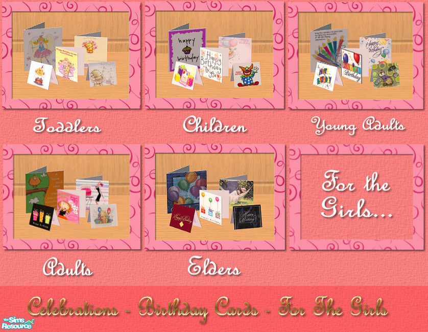 The Sims Resource - Celebrations - Birthdays - For The Girls