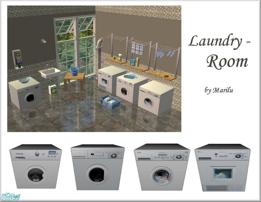 The Sims Resource - Laundry - Room