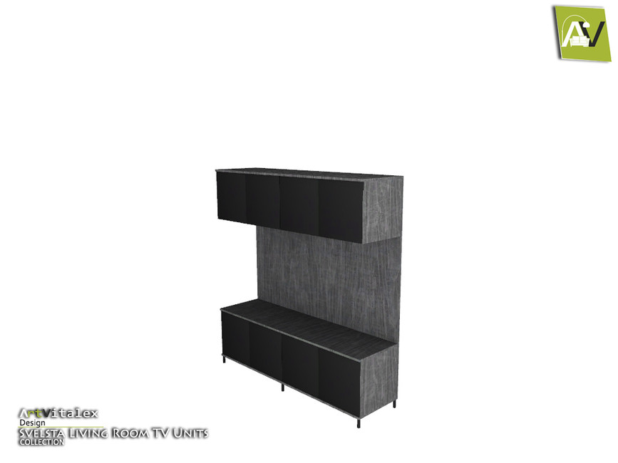 The Sims Resource - Svelsta TV Unit Type Parallel