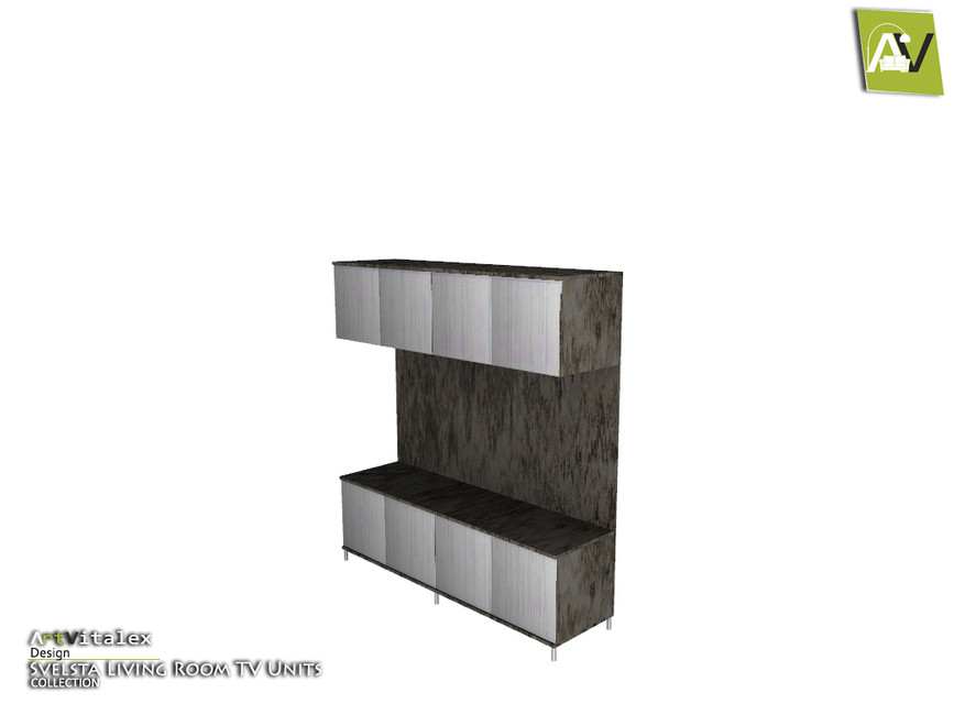 The Sims Resource - Svelsta TV Unit Type Parallel