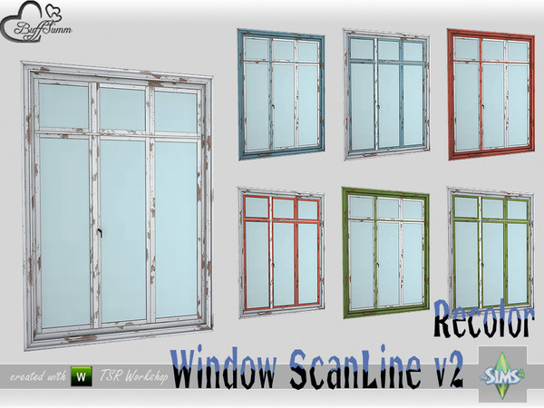 The Sims Resource | WindowSet ScanLine Recolor Full 2x1 v2