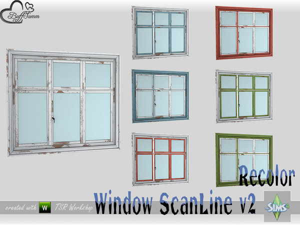 The Sims Resource - WindowSet ScanLine Recolor Single 2x1 v2