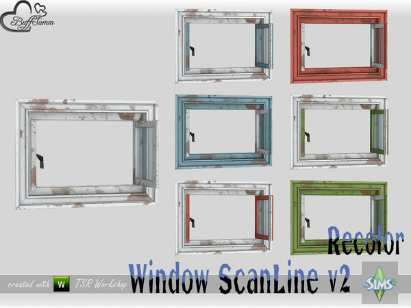 The Sims Resource | WindowSet ScanLine Recolor Privacy 1x1 v2 open